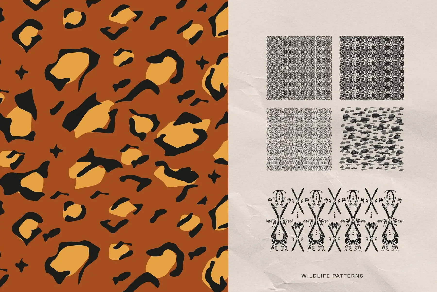Wild Life Patterns: Nature-Inspired Vector Artistry for Design Projects ...