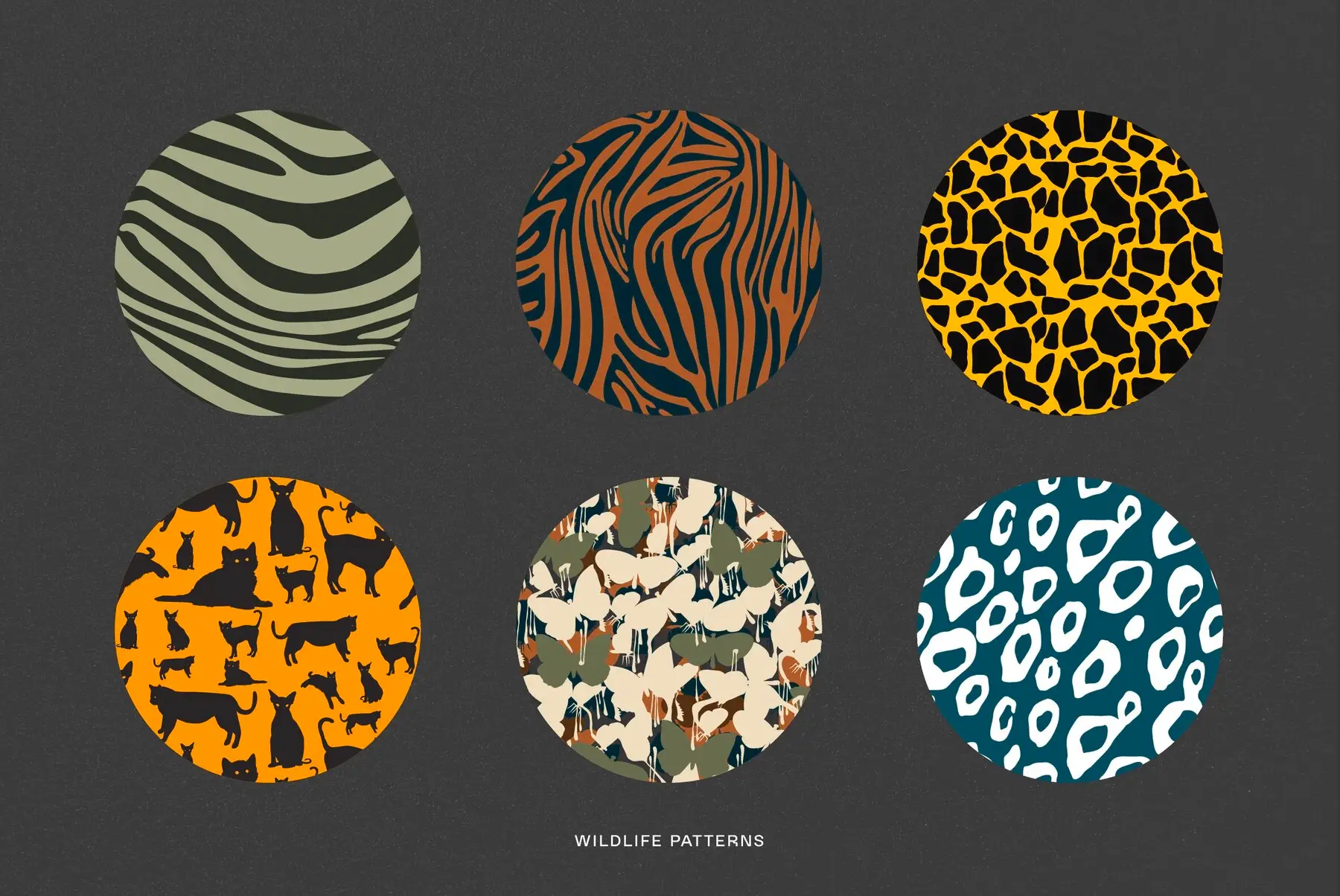 Wild Life Patterns: Nature-Inspired Vector Artistry for Design Projects ...