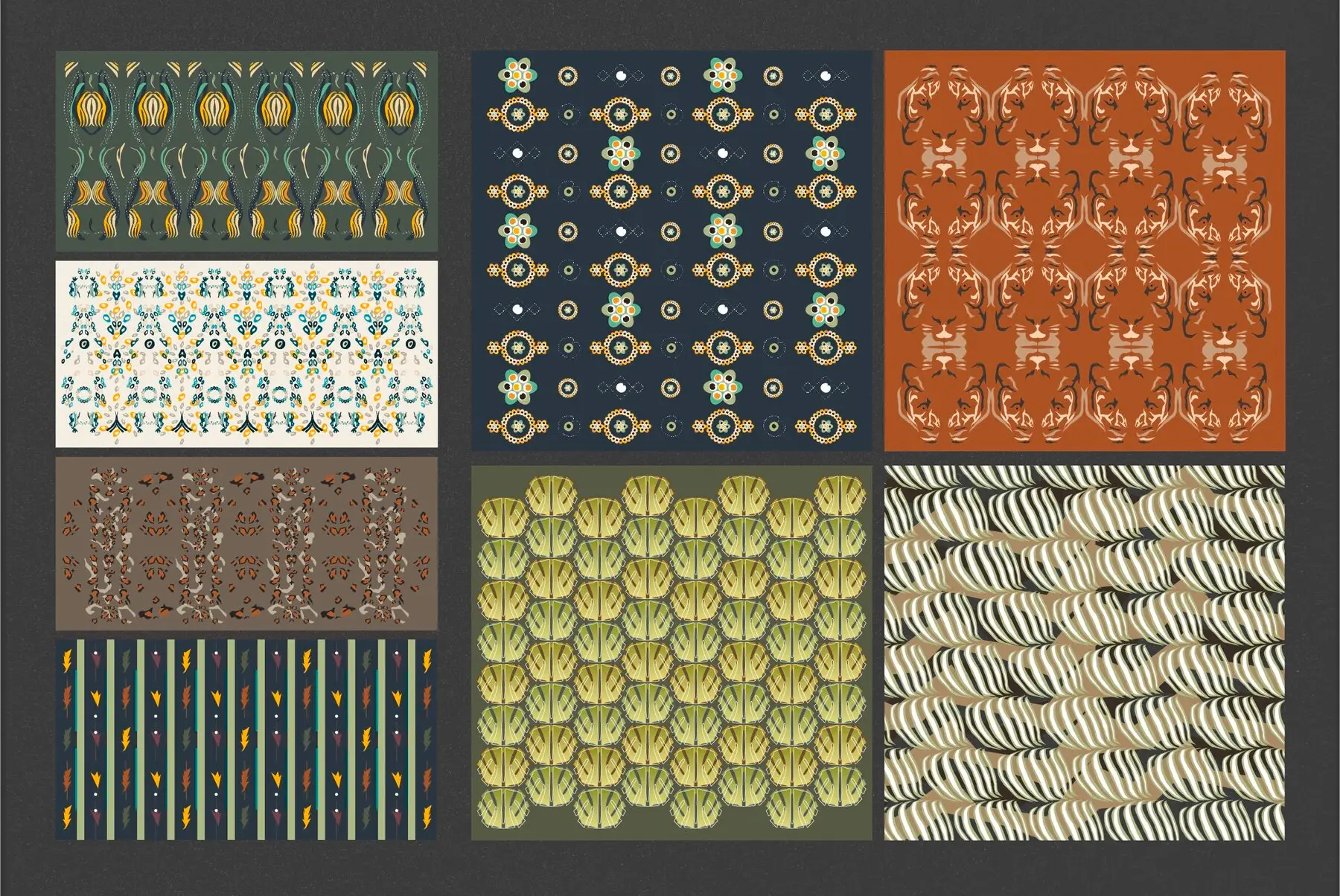 Wild Life Patterns: Nature-Inspired Vector Artistry for Design Projects ...