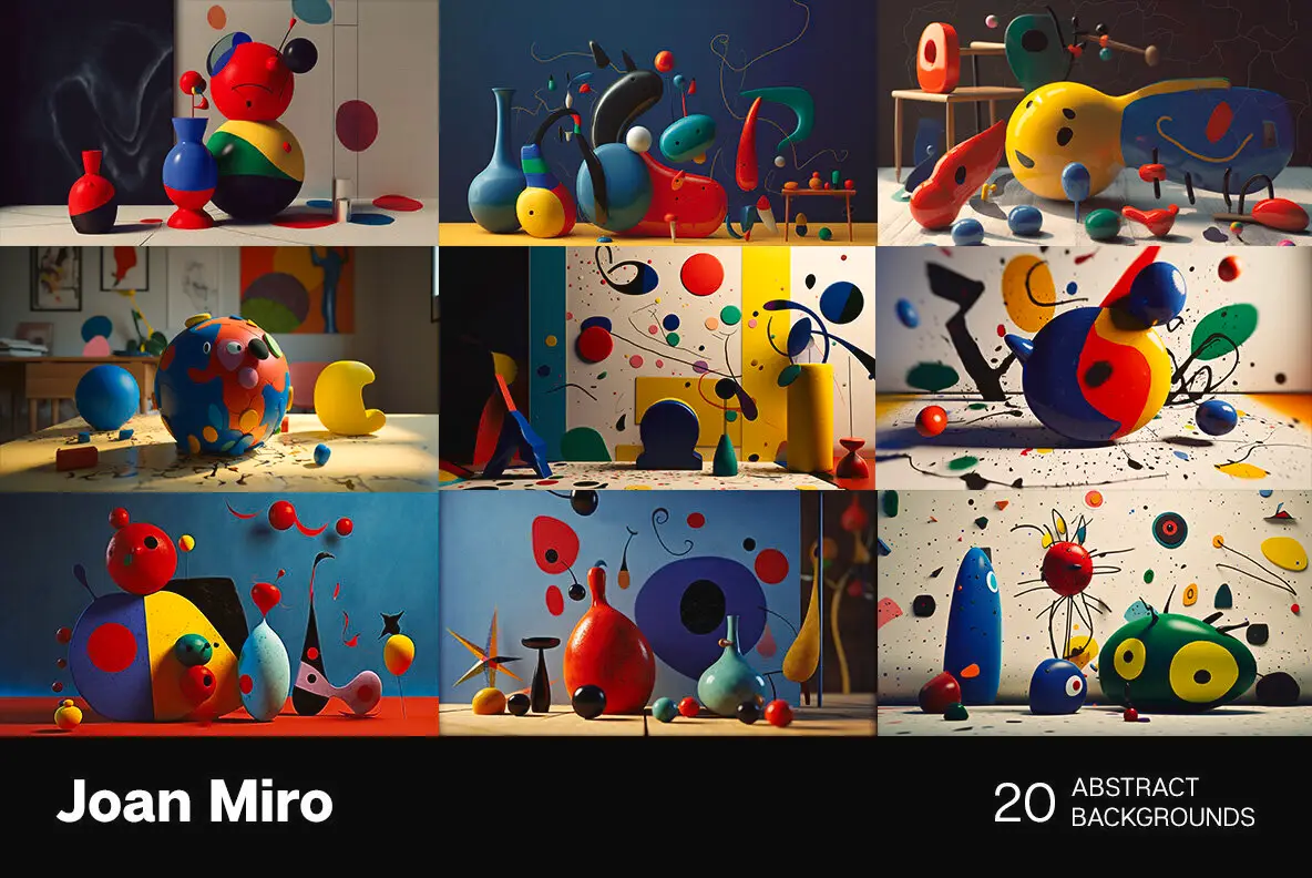 Joan Miro. Backgrounds Graphics - YouWorkForThem