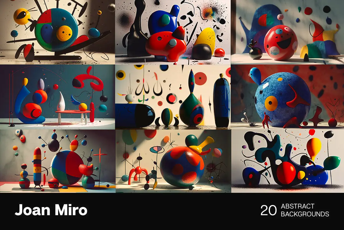 Joan Miro. Backgrounds Graphics - YouWorkForThem