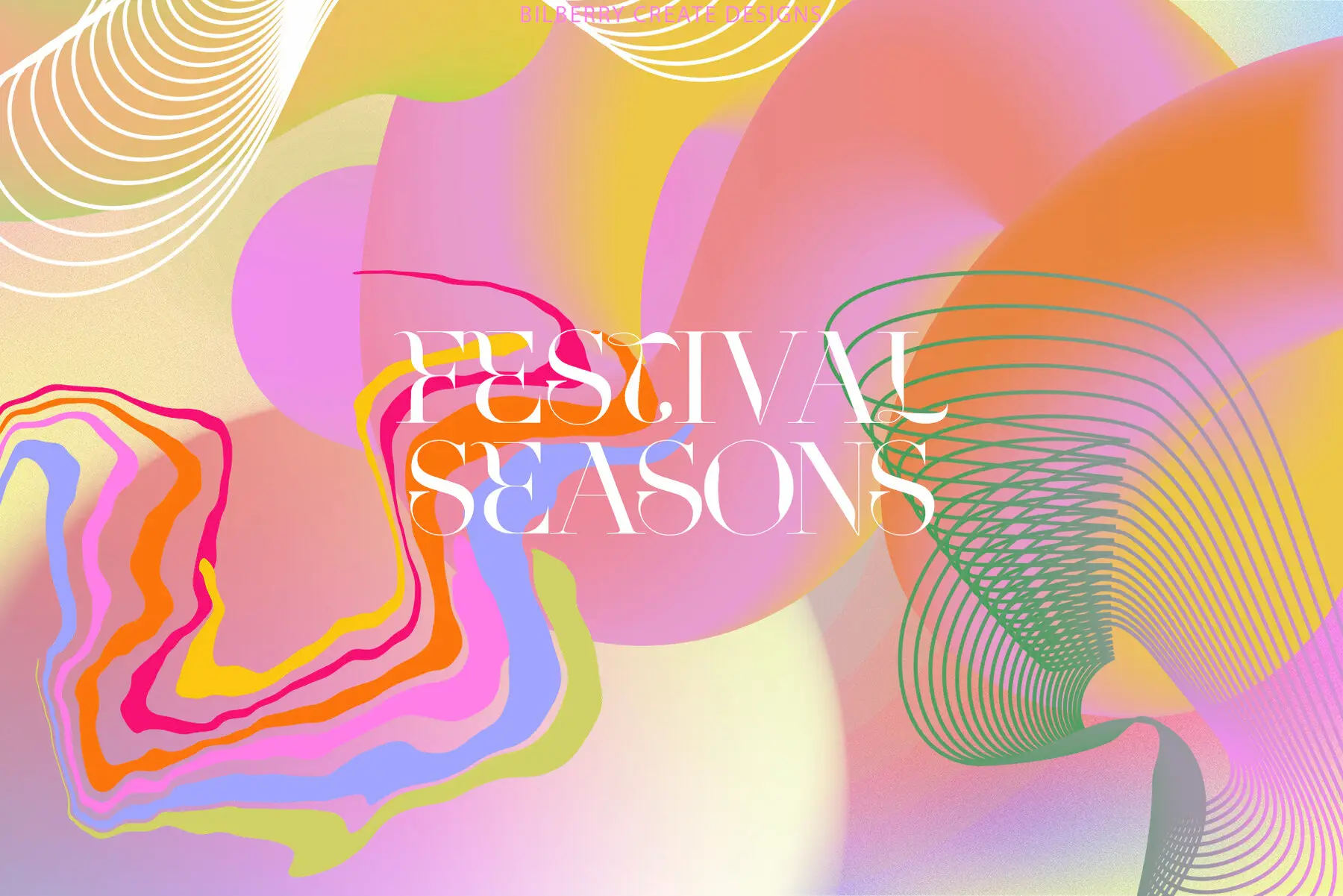 Festival seasons art set Graphics - YouWorkForThem