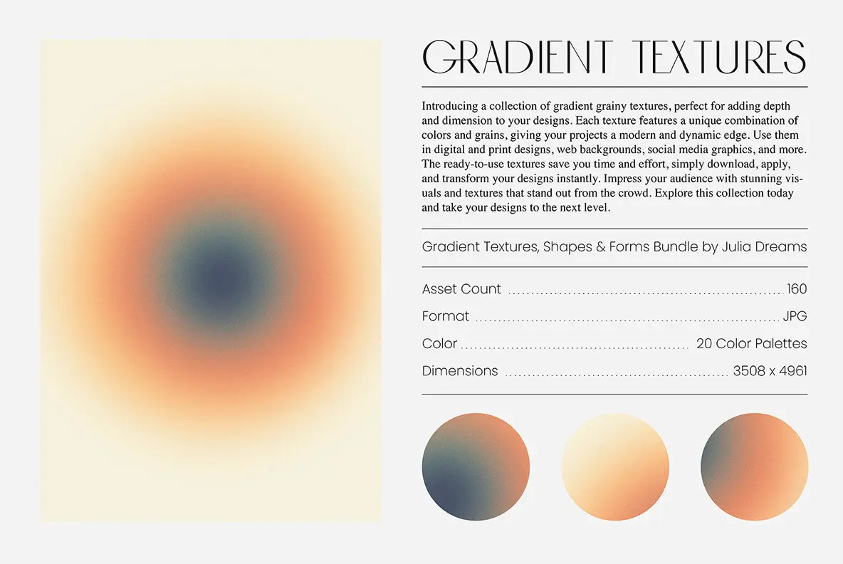 Gradient Textures Shapes - 3D Objects Letters Graphics - YouWorkForThem