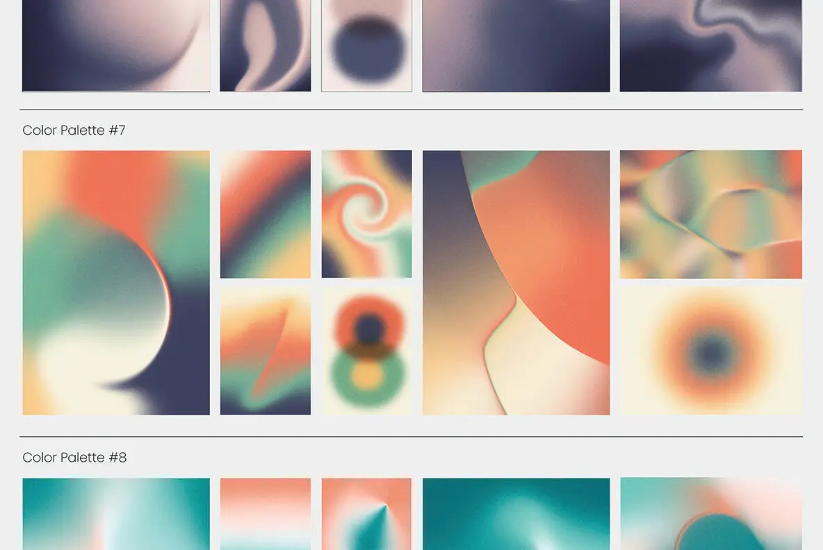 Gradient Textures Shapes - 3D Objects Letters Graphics - YouWorkForThem