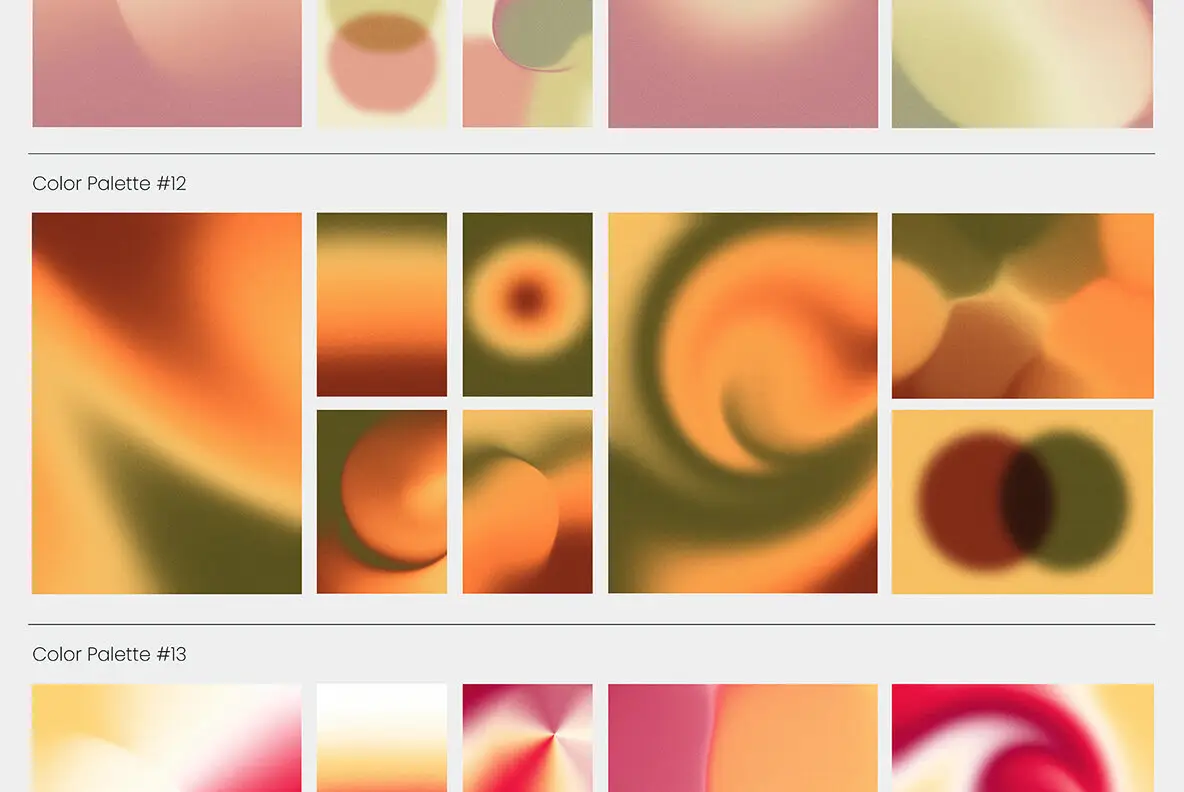 Gradient Textures Shapes - 3D Objects Letters Graphics - YouWorkForThem