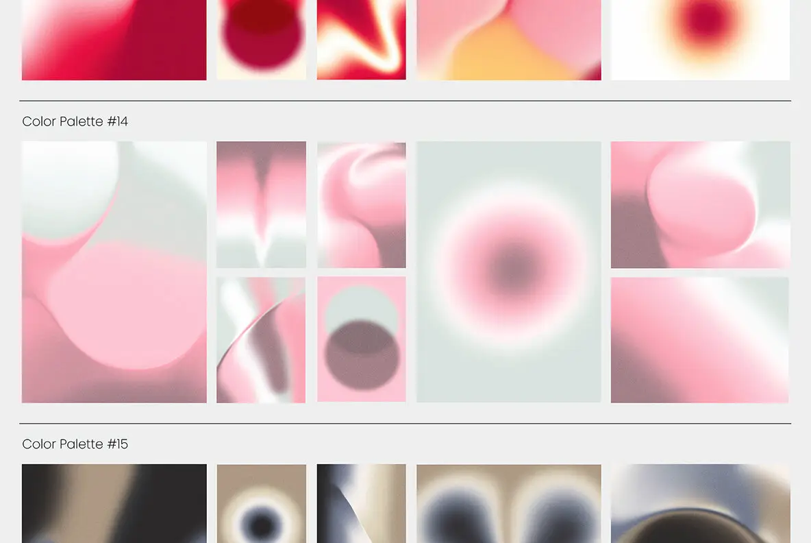 Gradient Textures Shapes - 3D Objects Letters Graphics - YouWorkForThem