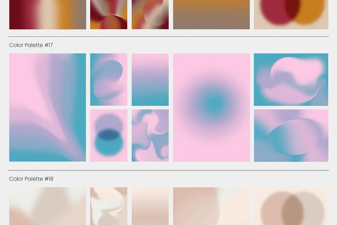 Gradient Textures Shapes - 3D Objects Letters Graphics - YouWorkForThem