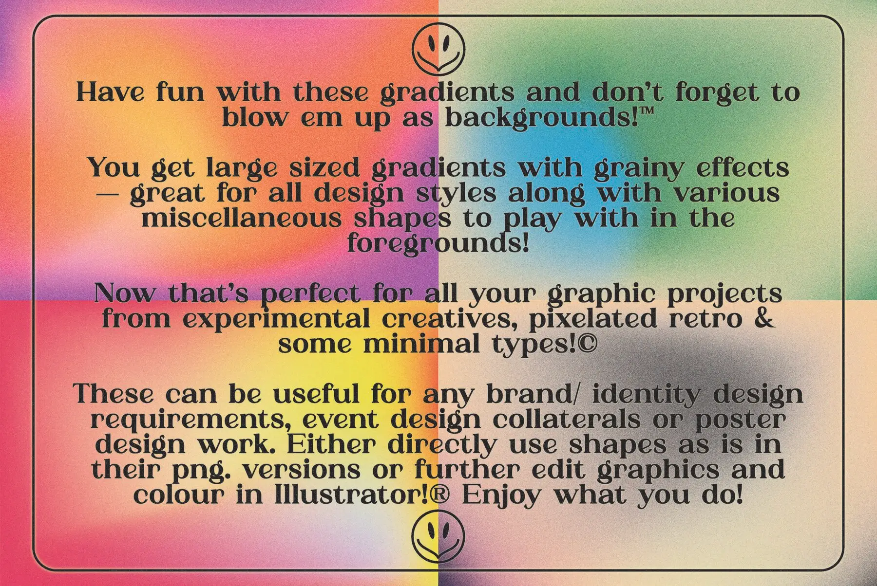 Grainy Gradients + Graphics Pack Graphics - YouWorkForThem