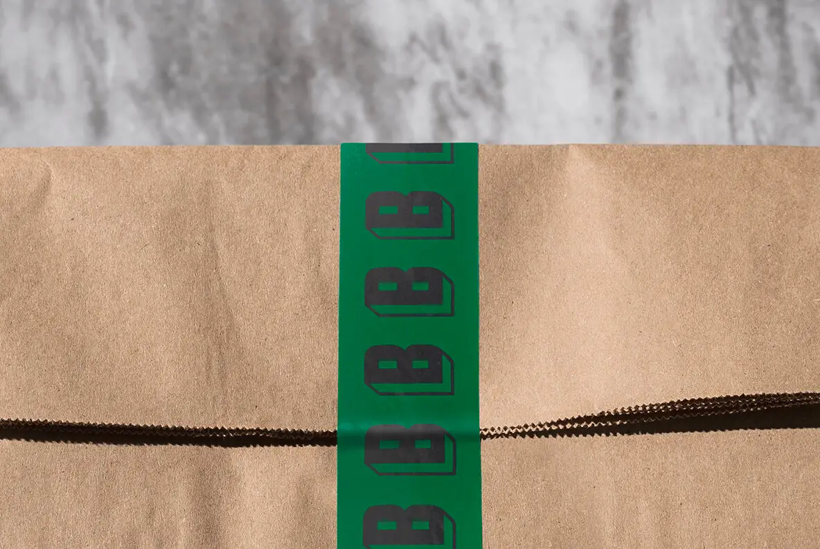 Paper Bag with Sticker Mockup Graphics - YouWorkForThem