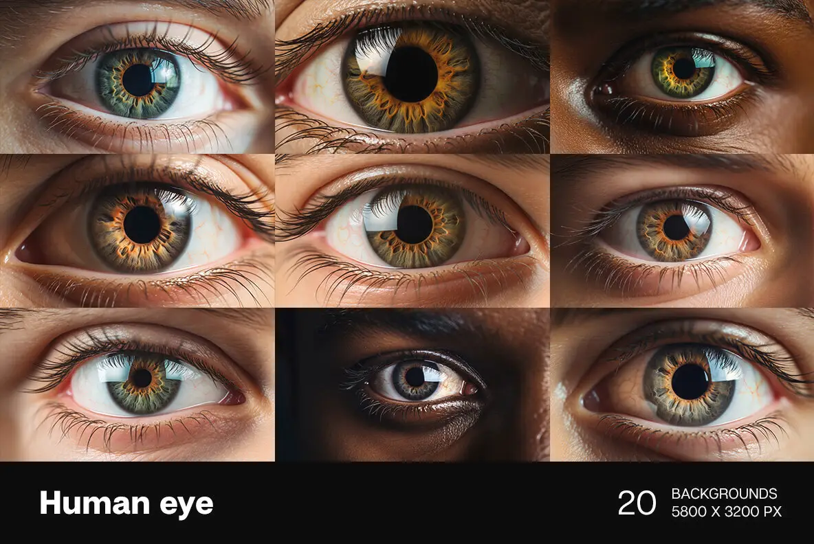 Human Eyes Abstract - YouWorkForThem