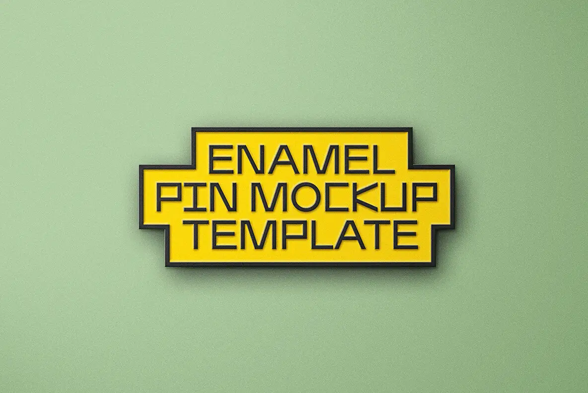 Enamel Pin Mockup Mockups - YouWorkForThem