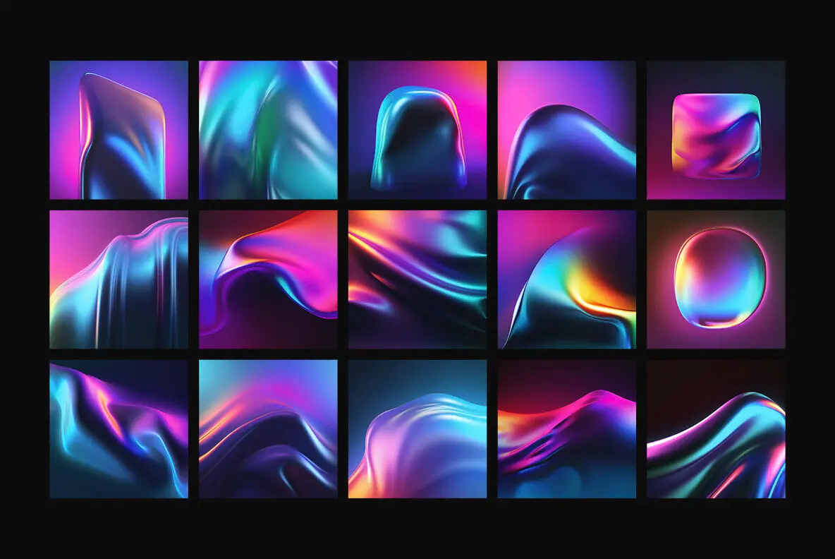 Fluid Gradients Abstract Backgrounds Graphics - YouWorkForThem