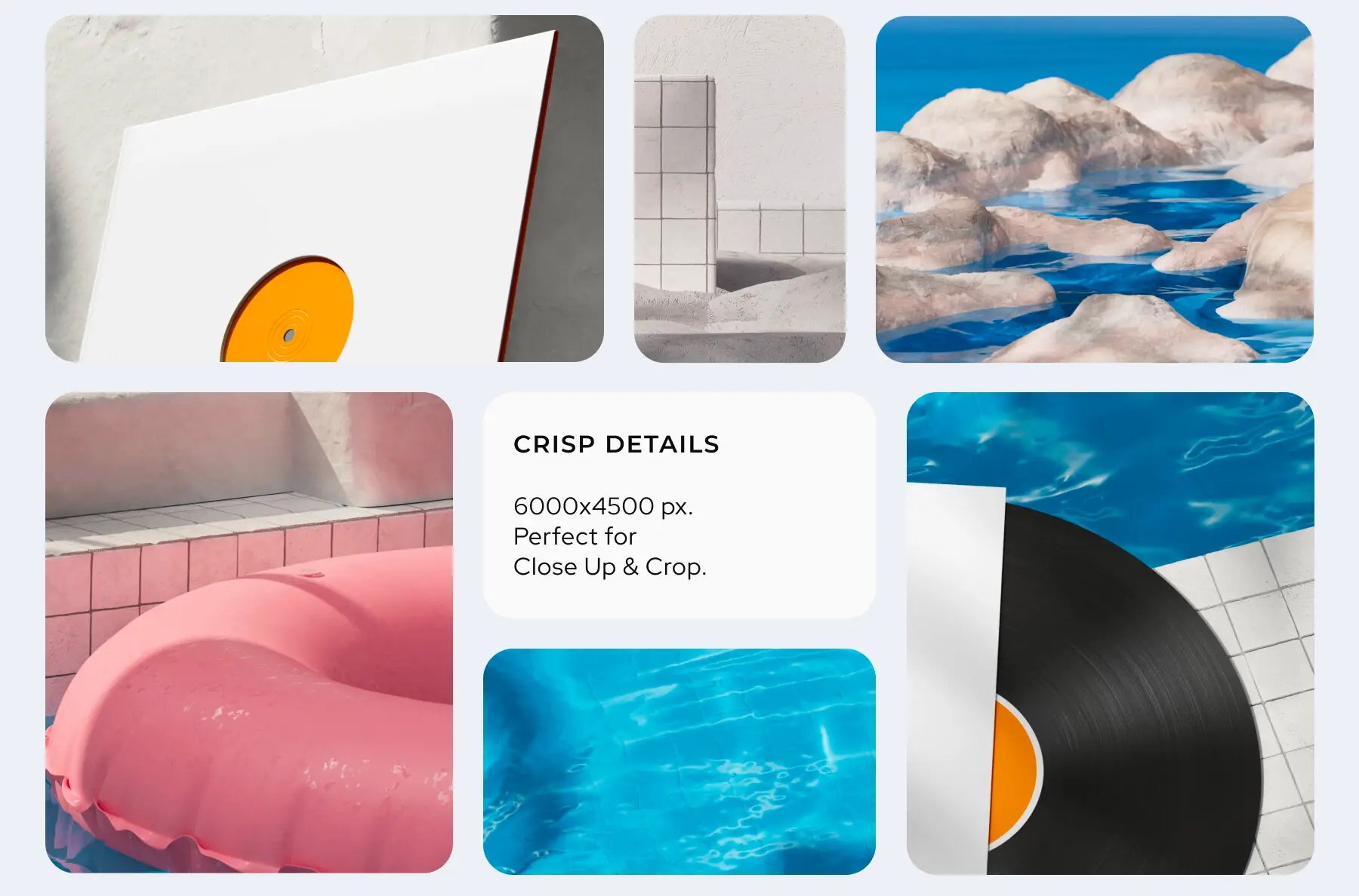 Vinyl Mockup - 10 Summer Time Scenes Graphics - YouWorkForThem