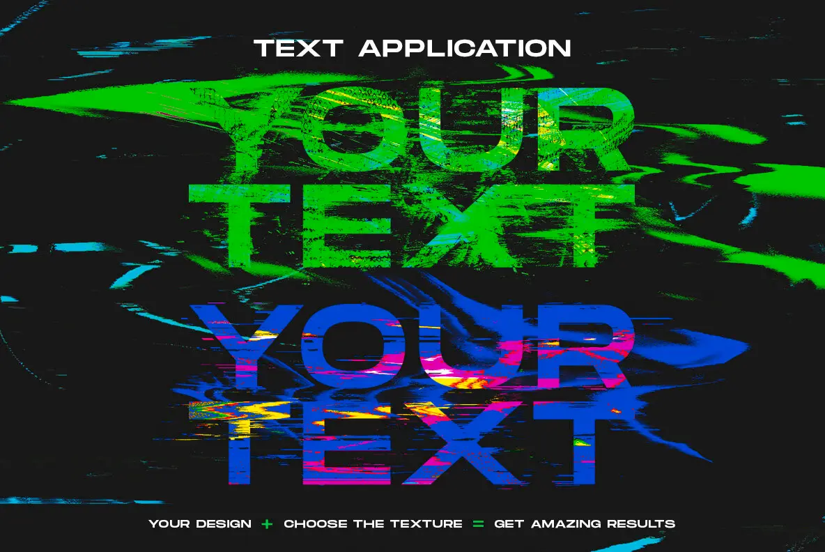 Liquid and Glitch Textures Graphics - YouWorkForThem