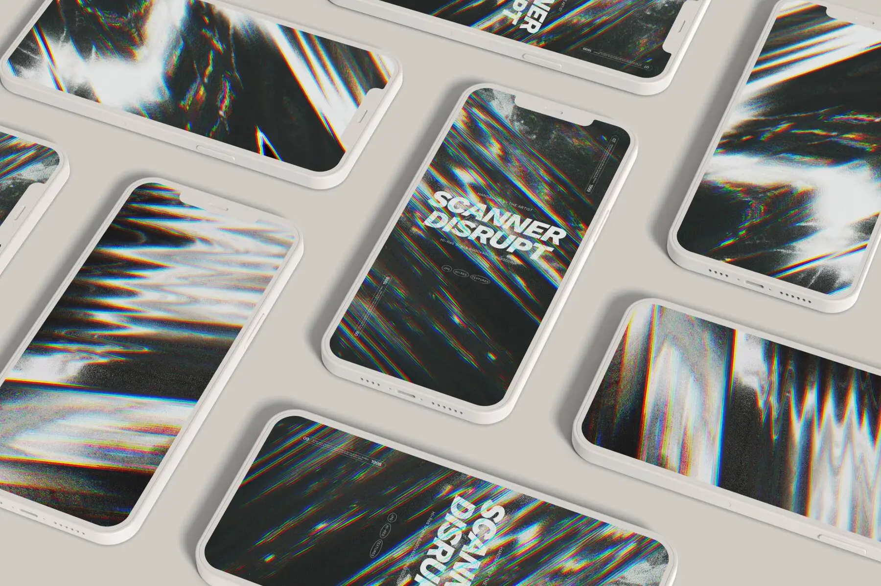 Scanner Disrupt High-res Textures Graphics - YouWorkForThem