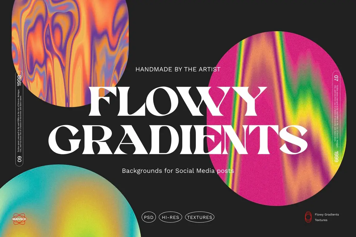Flowy Gradients Social Media Backgrounds Gradients - YouWorkForThem