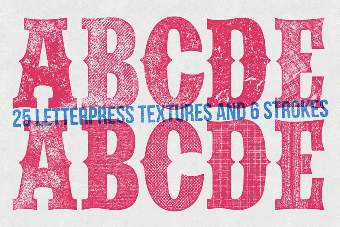 Instant Letterpress Effect Kit Graphics - YouWorkForThem