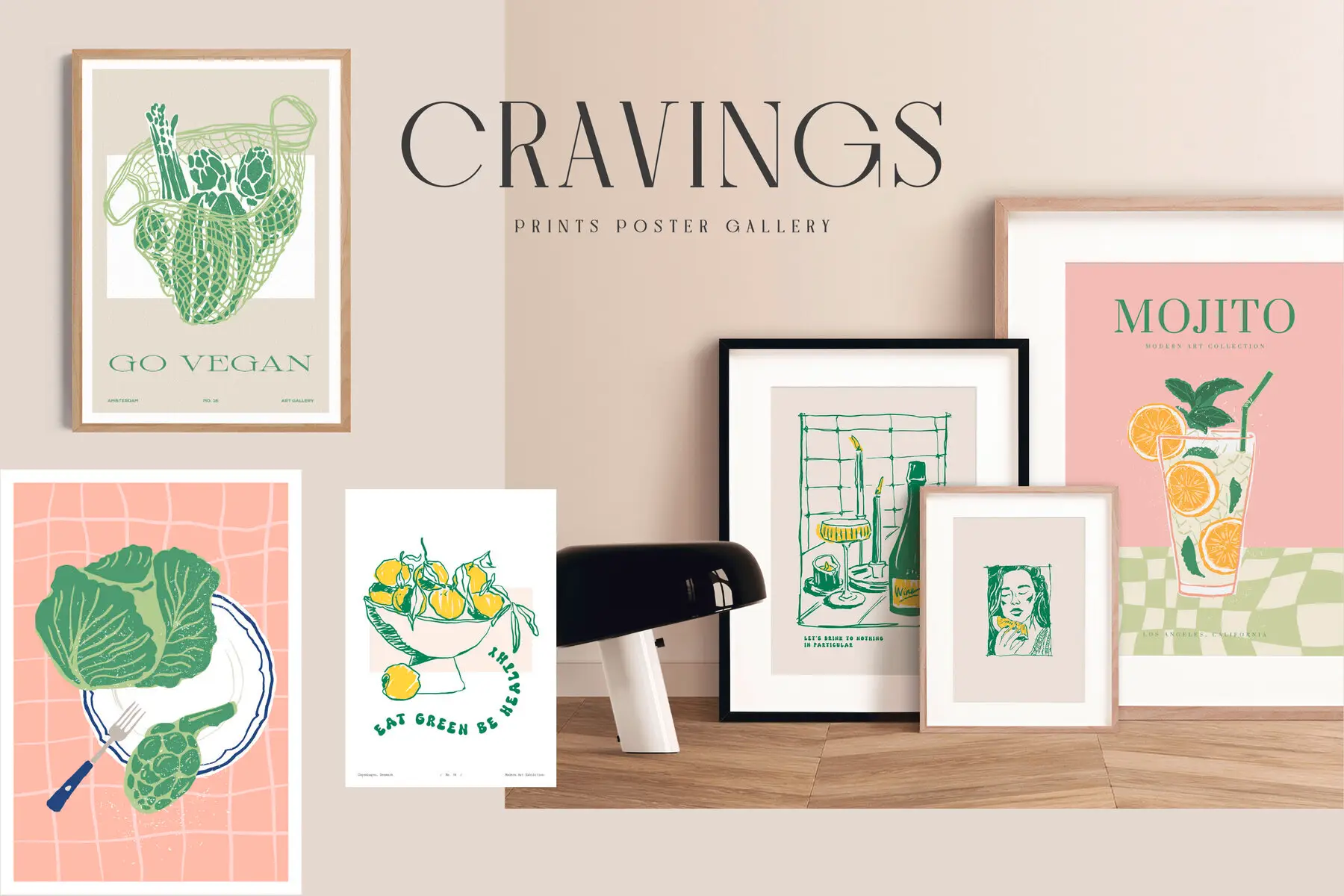 Food Cravings Prints Poster Graphics - YouWorkForThem