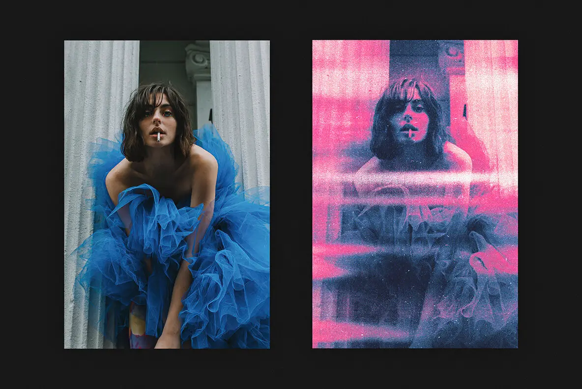 Retro Scan Photo Effect - YouWorkForThem