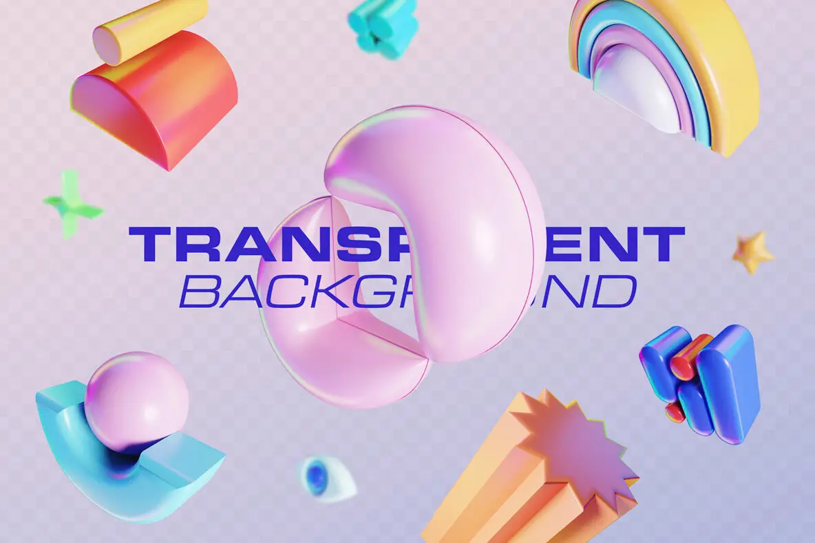 GEO3D 225 Colorful Objects Graphics - YouWorkForThem