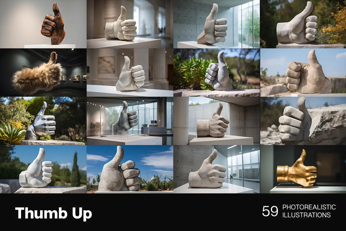 Thumb up art Graphics - YouWorkForThem