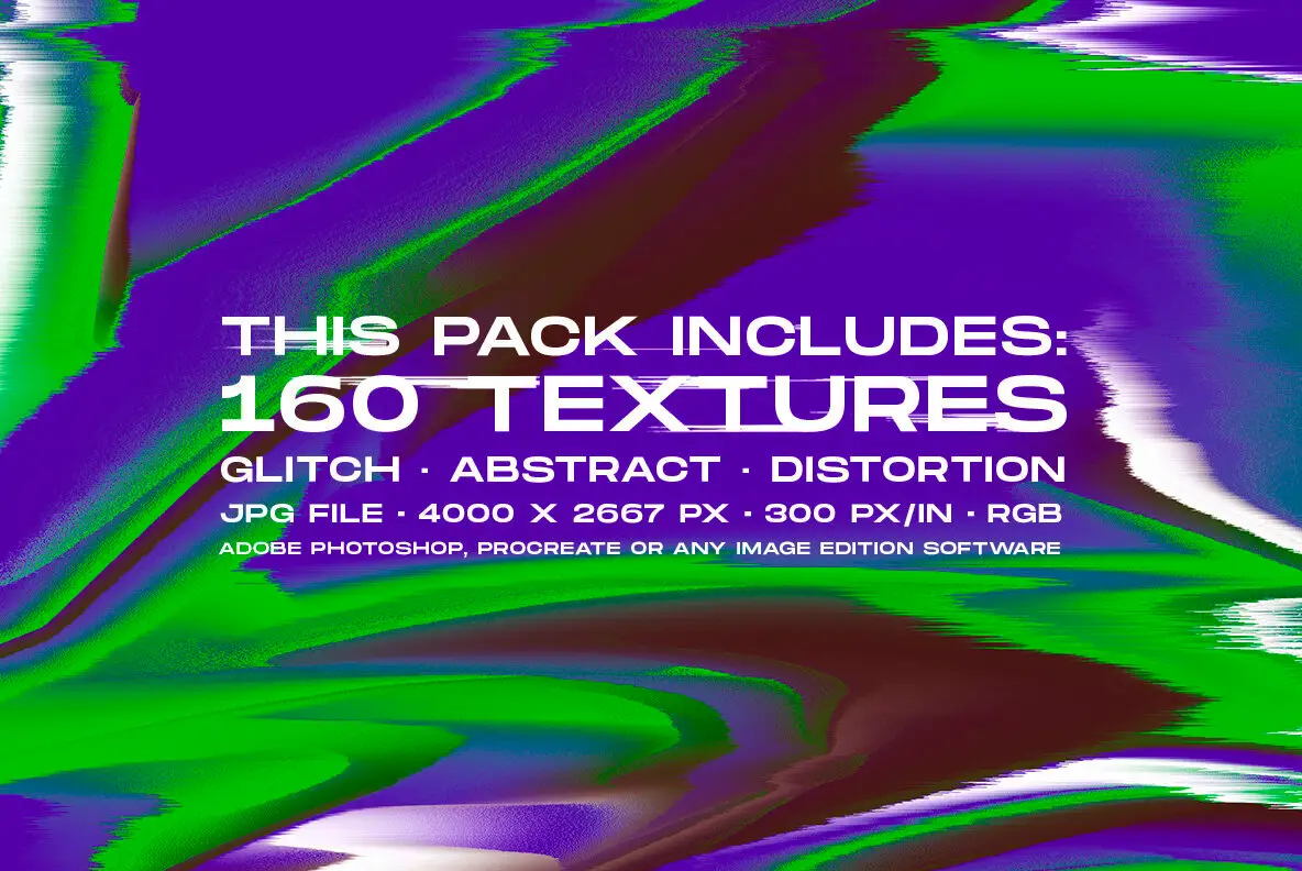 Glitch Distortion Effect Textures Graphics - YouWorkForThem