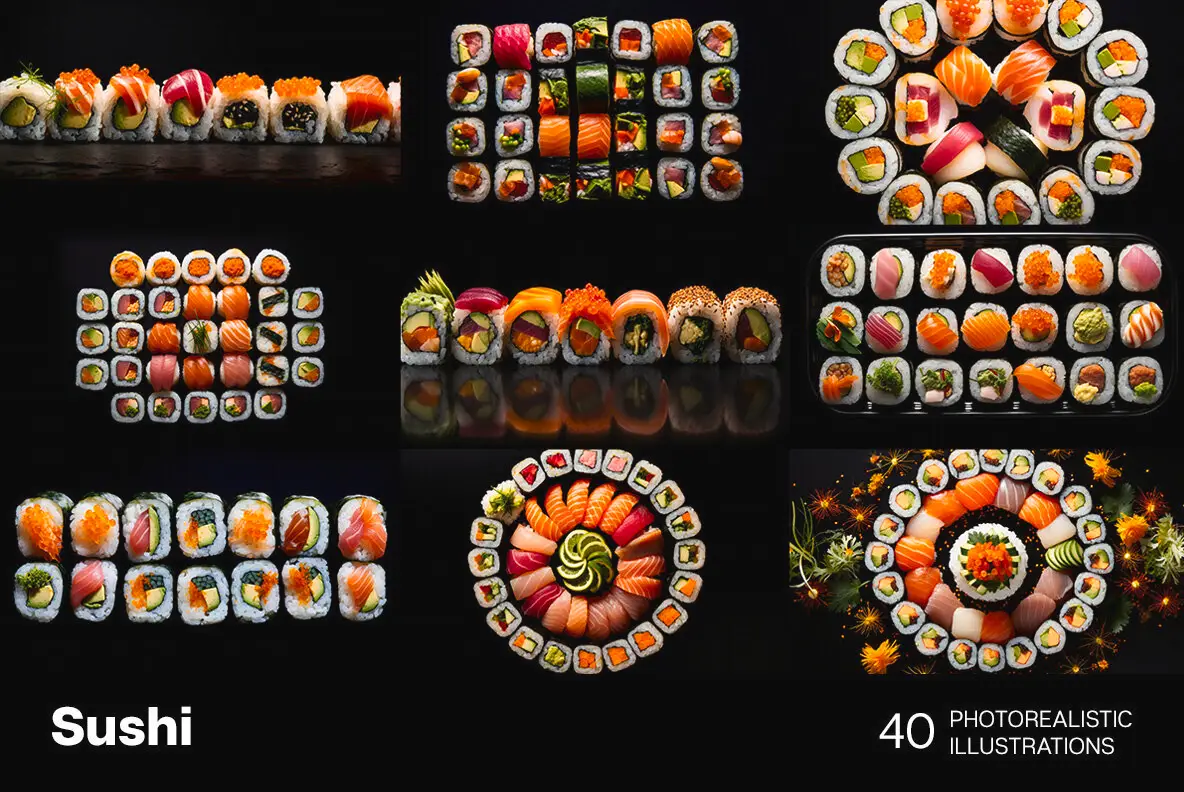 Sushi Art Graphics - YouWorkForThem