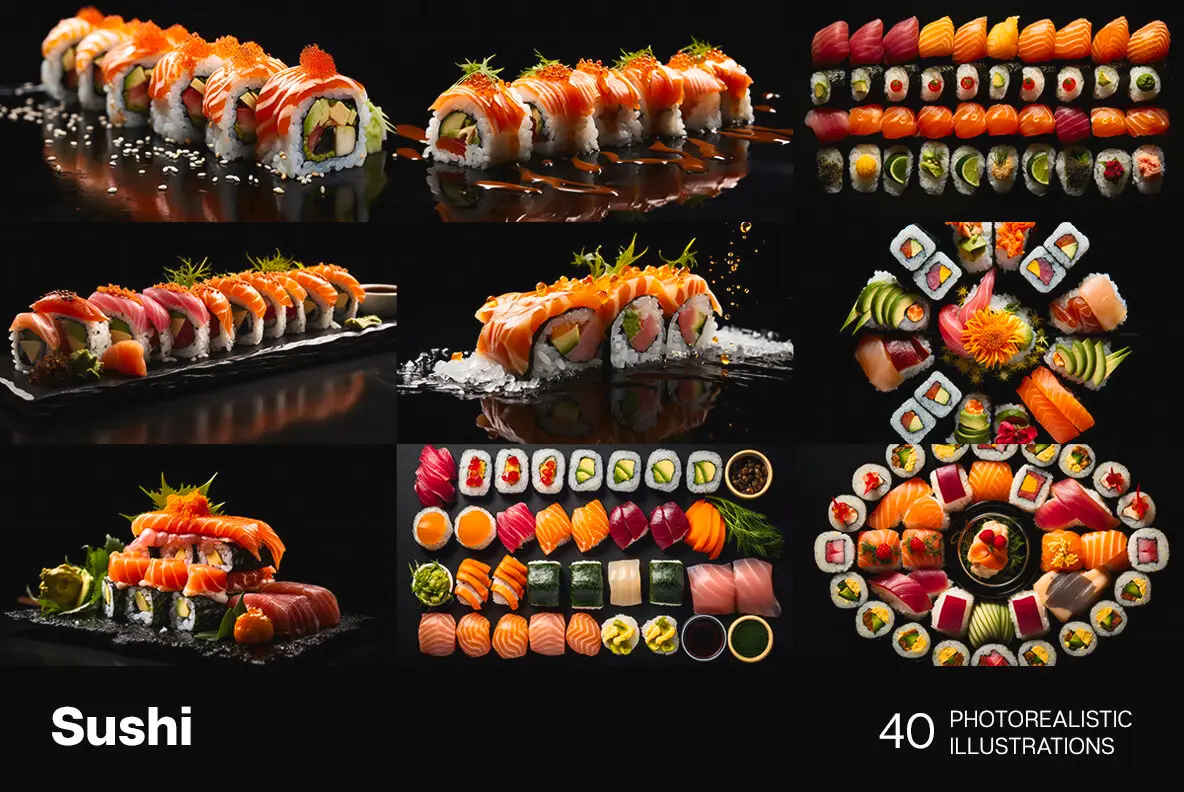 Sushi Art Graphics - YouWorkForThem