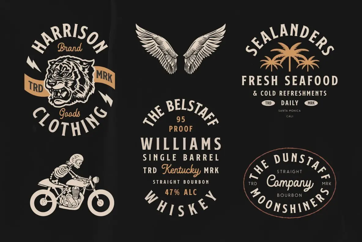 Old School Apparel Designs bundle Logos - YouWorkForThem