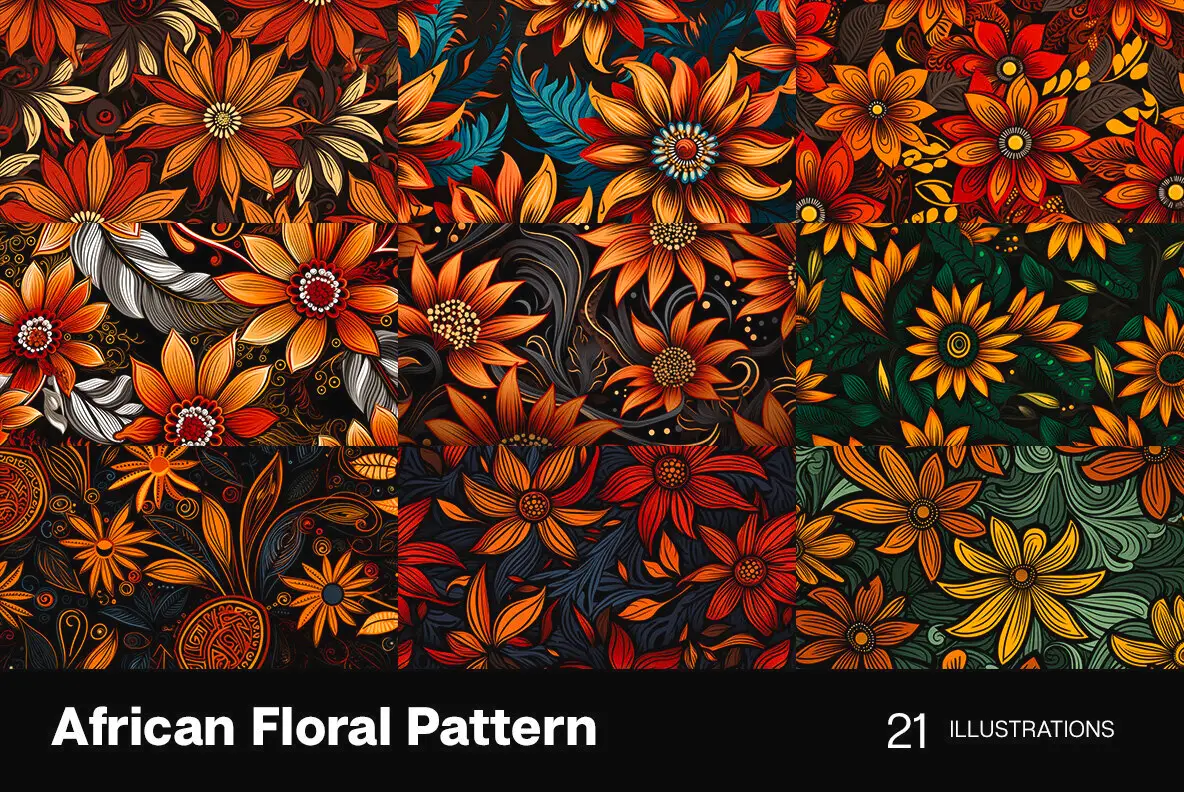 African Floral patterns Nature - YouWorkForThem