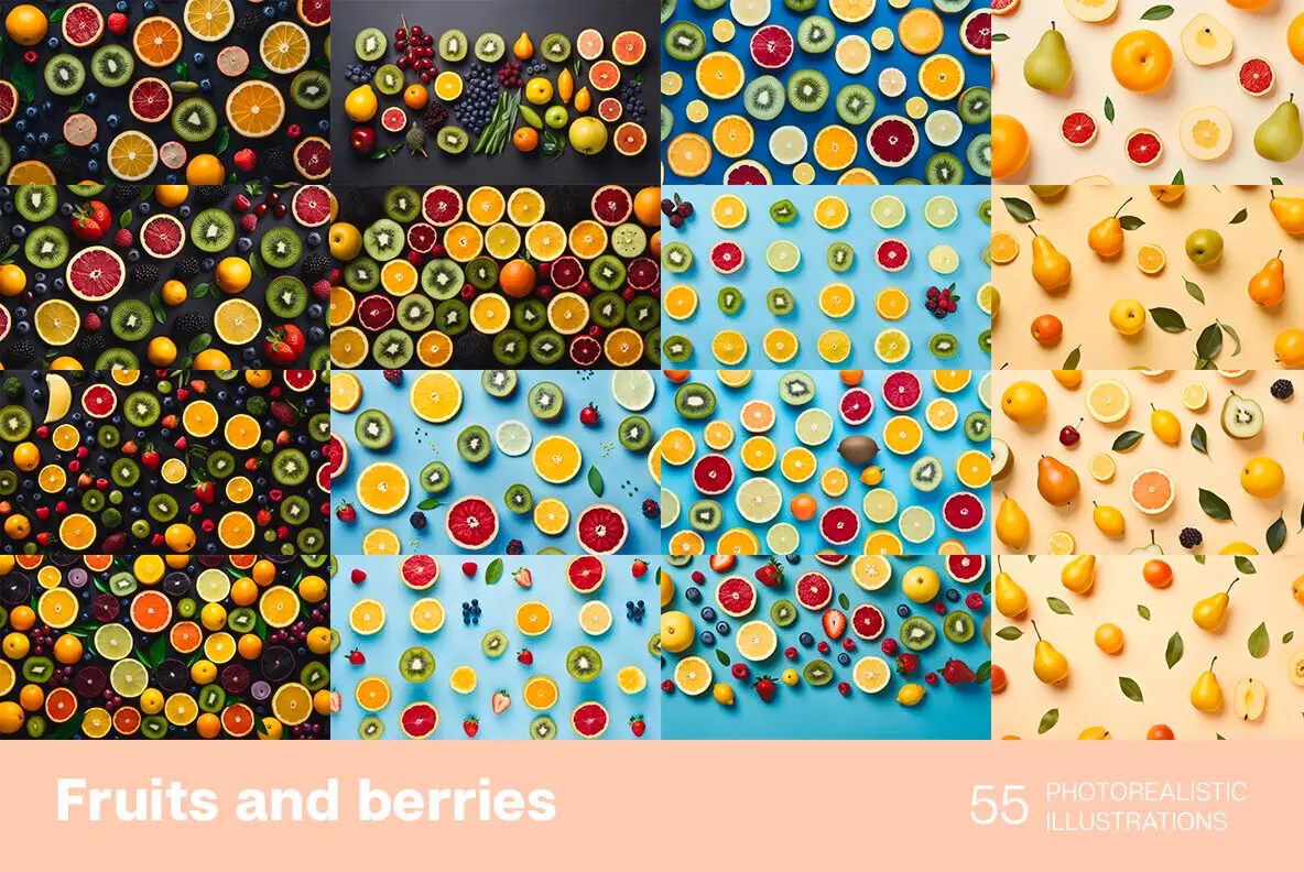 Fruits and berries Graphics - YouWorkForThem