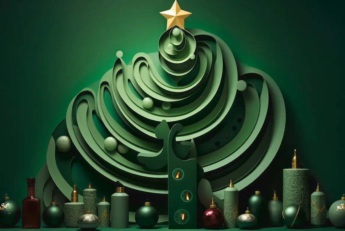 Modern Christmas Trees Holidays - YouWorkForThem