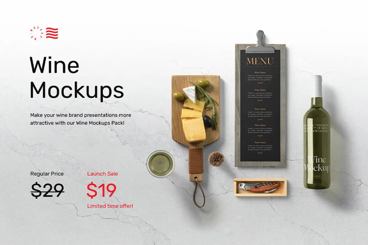 Wine Mockups - Scene Creator Graphics - YouWorkForThem