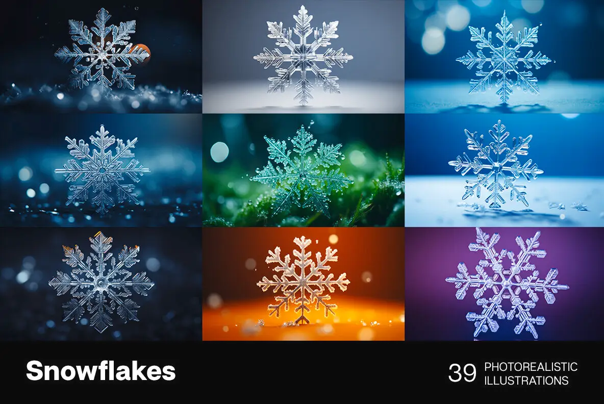 Snowflakes Graphics - YouWorkForThem