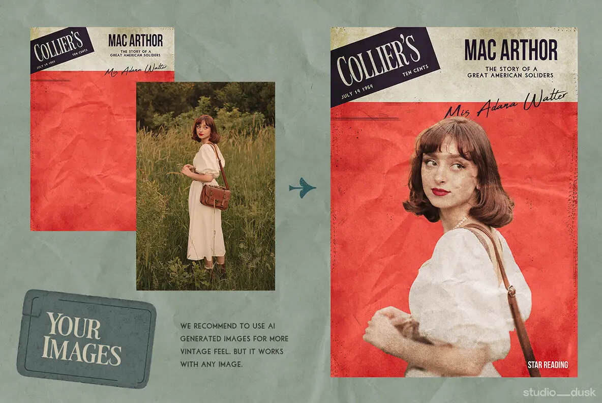 50s Magazine Cover Templates Graphics - YouWorkForThem