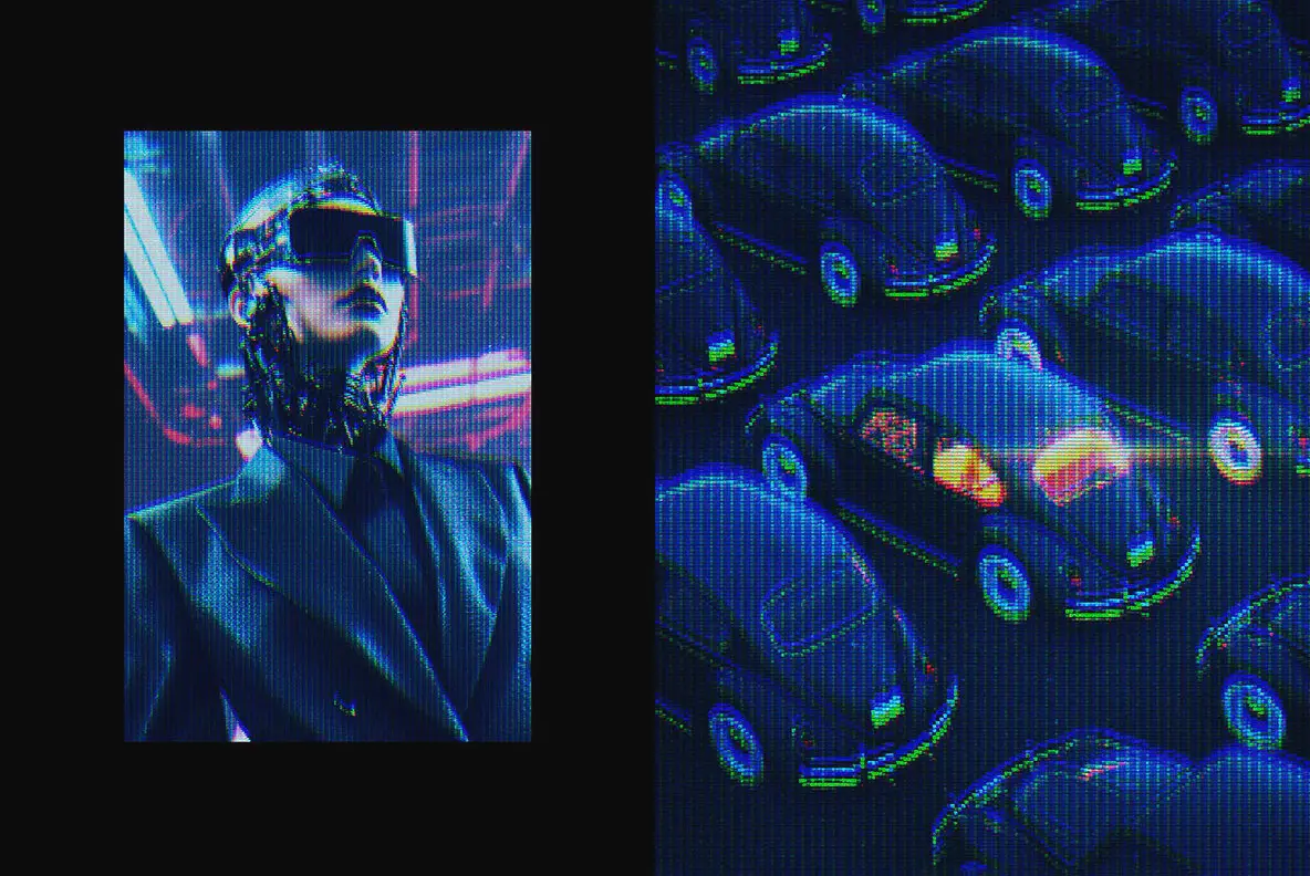 Vintage CRT Monitor Photo Effect - YouWorkForThem