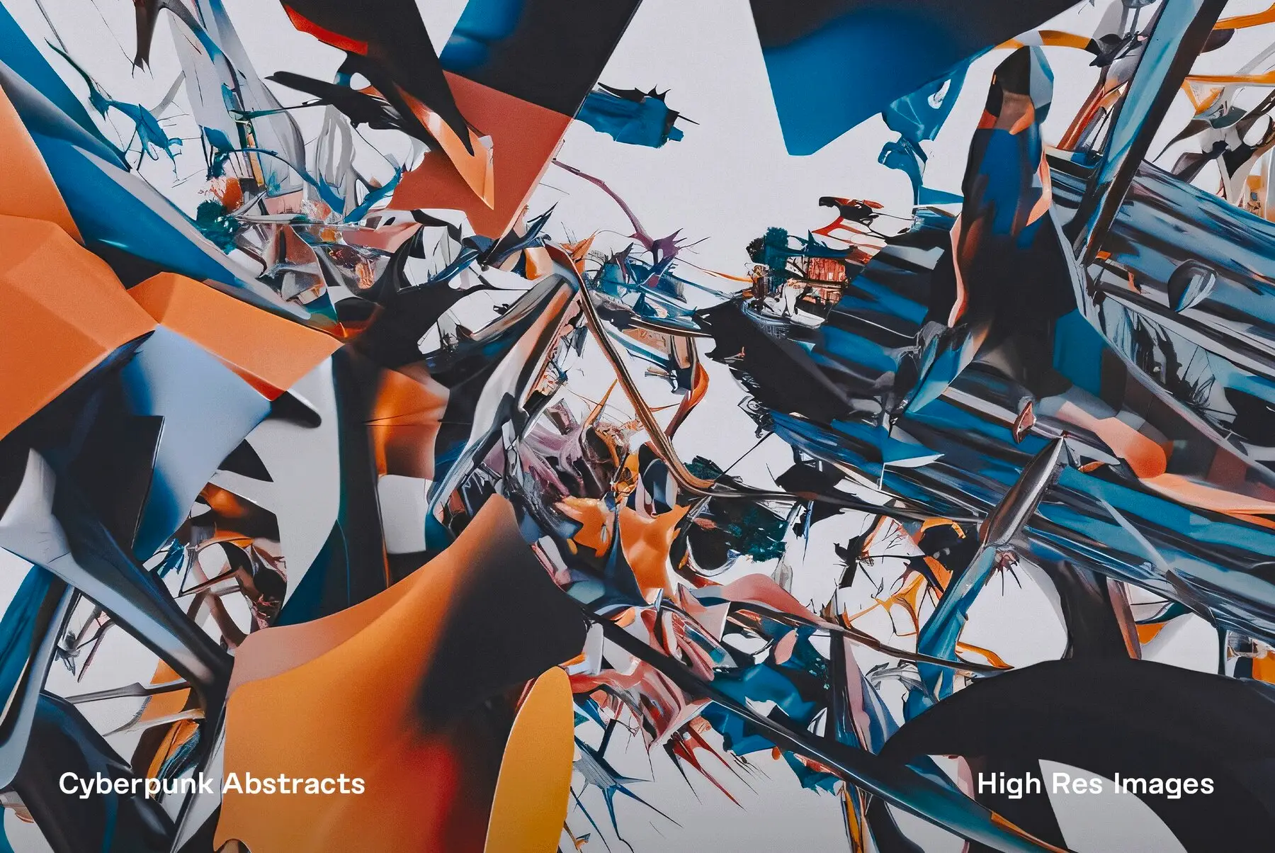 Cyberpunk Abstract Graphics - YouWorkForThem