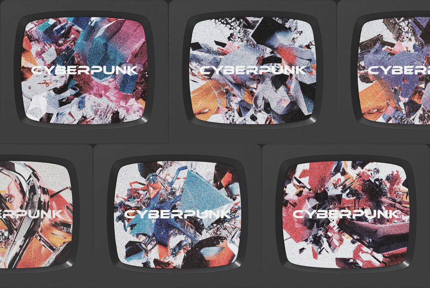 Cyberpunk Abstract Graphics - YouWorkForThem