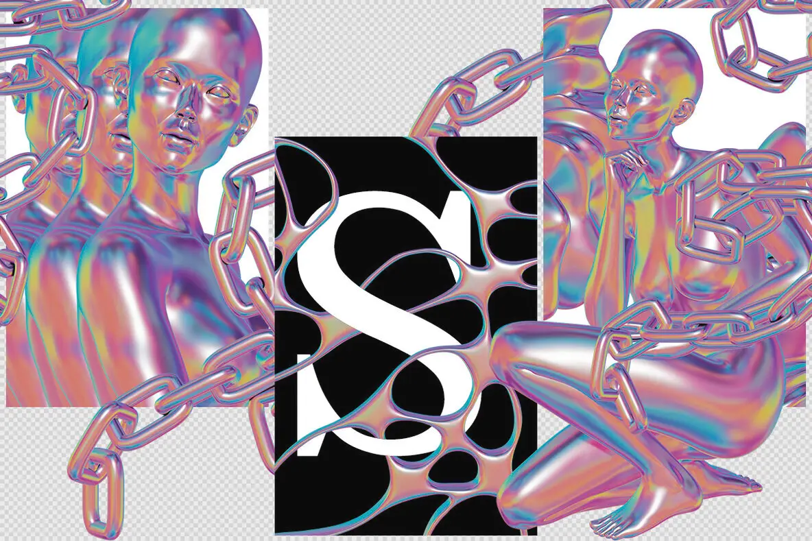 Psychedelic - 3D Shapes Objects Abstract - YouWorkForThem