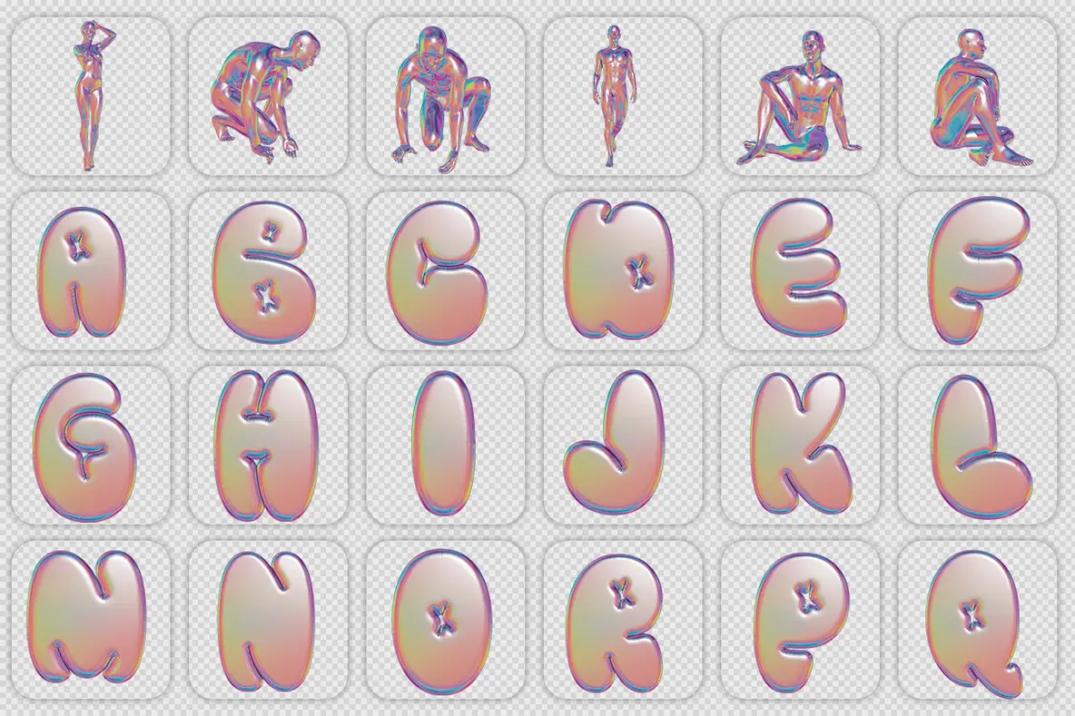 Psychedelic - 3D Shapes Objects Abstract - YouWorkForThem