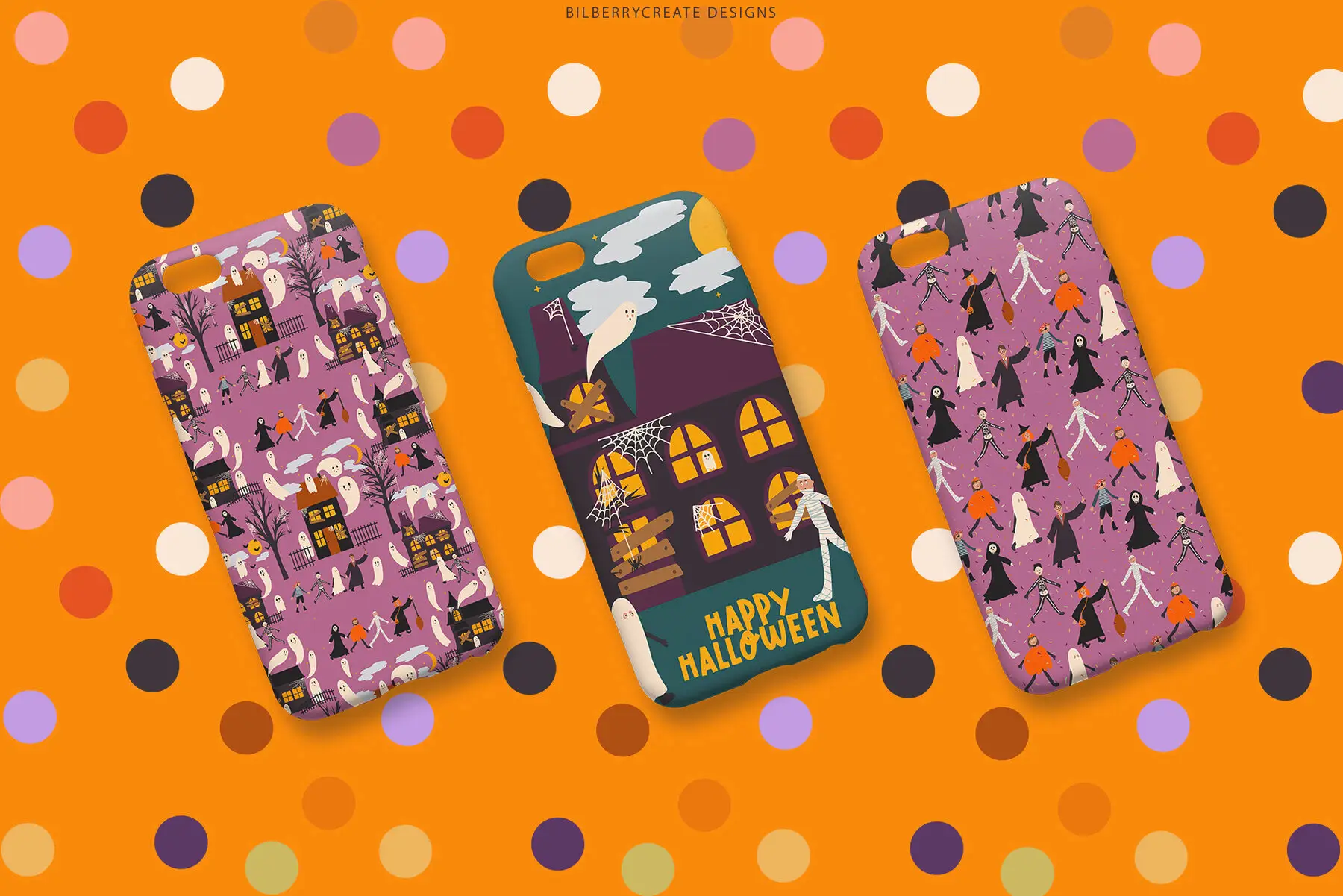 Halloween night clip art set Graphics - YouWorkForThem