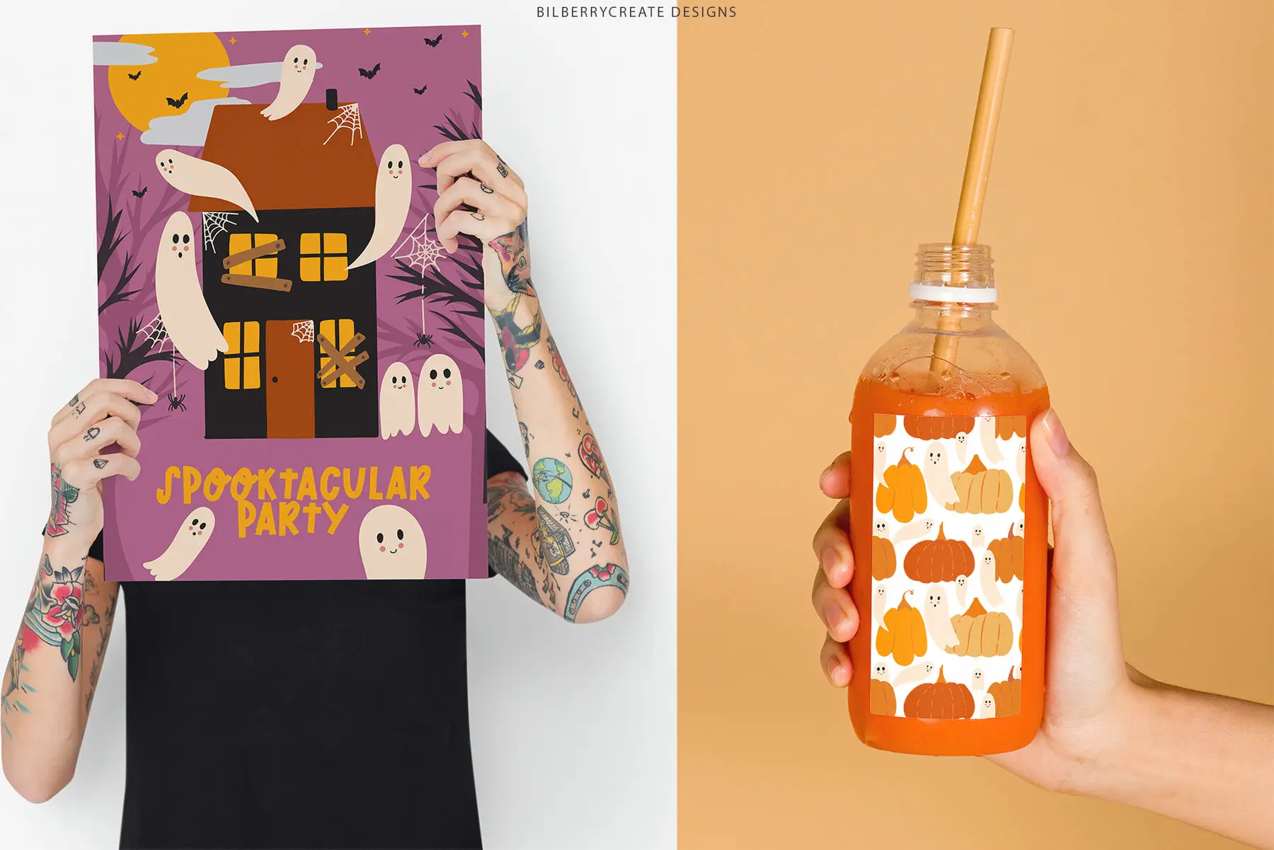 Halloween night clip art set Graphics - YouWorkForThem