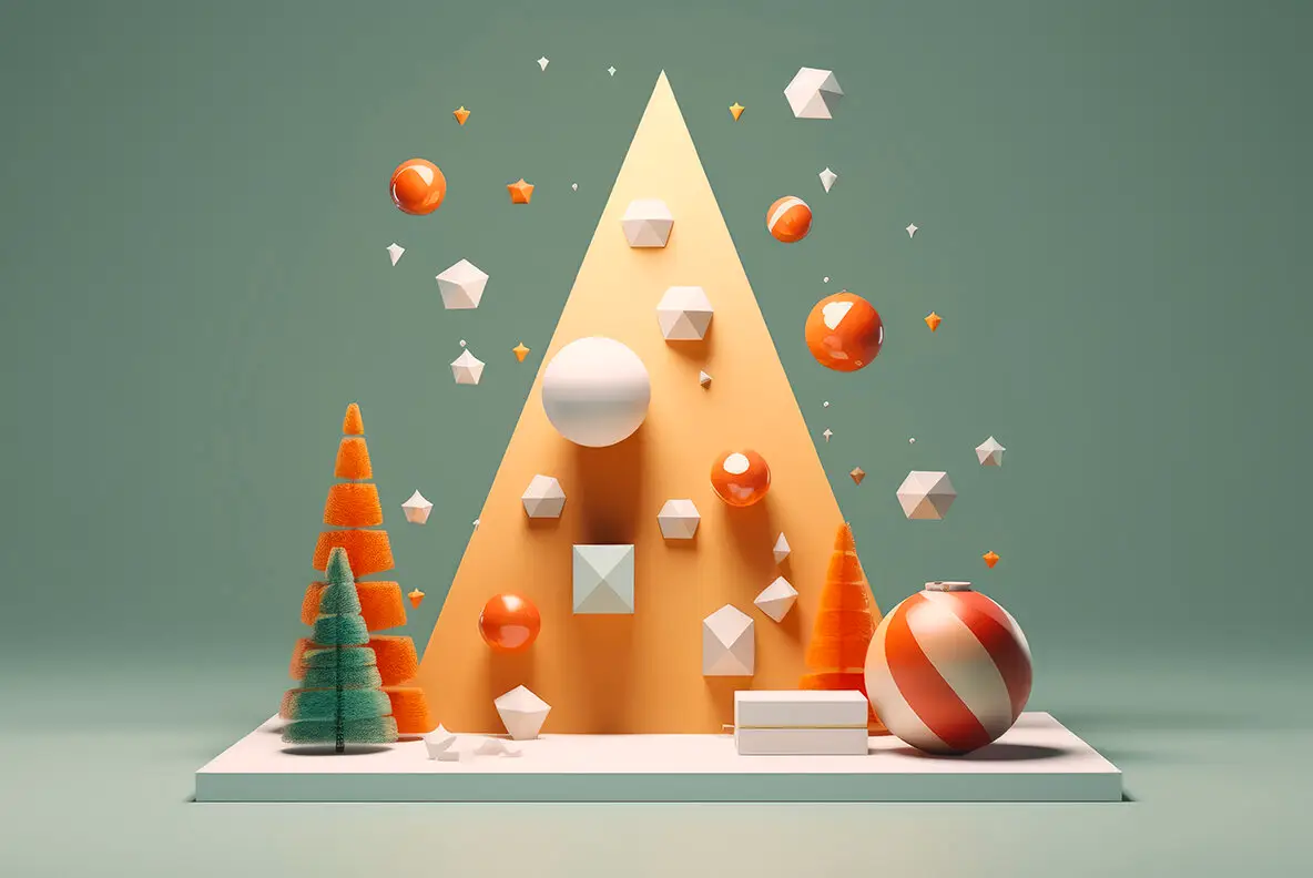 Christmas 3D art Holidays - YouWorkForThem