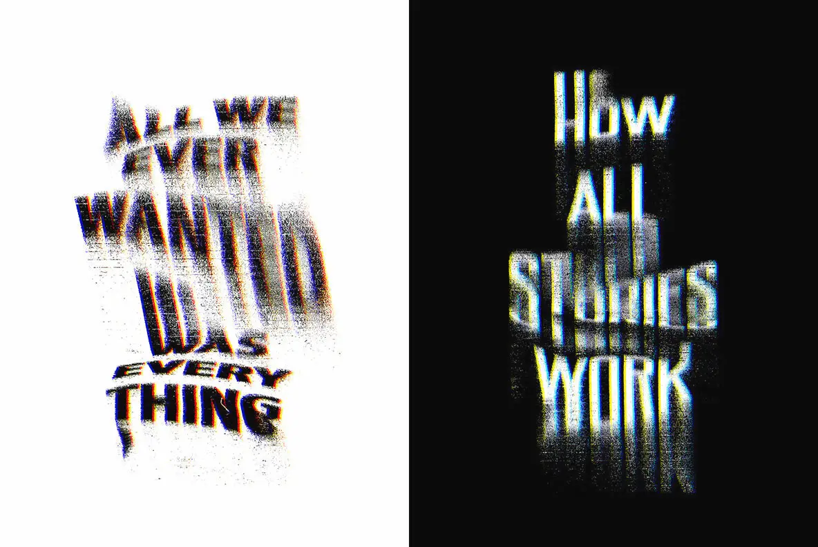 Distortion Text Effects Collection - YouWorkForThem