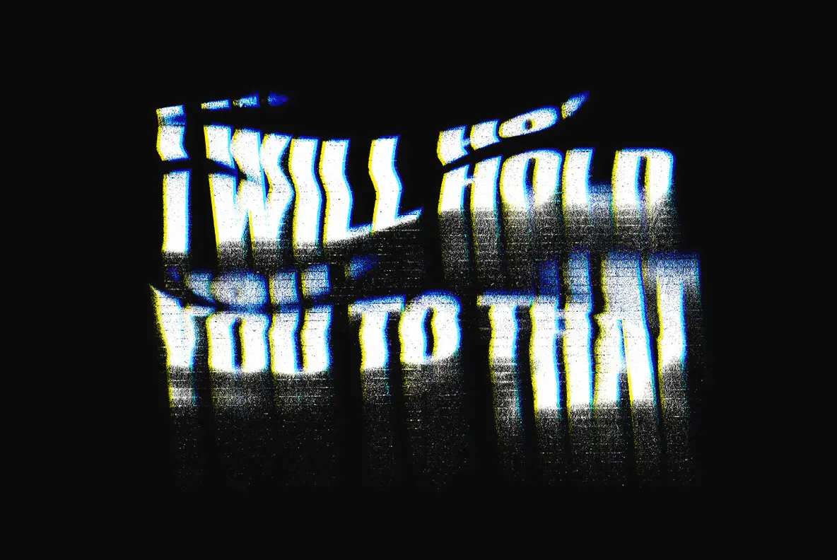 Distortion Text Effects Collection - YouWorkForThem