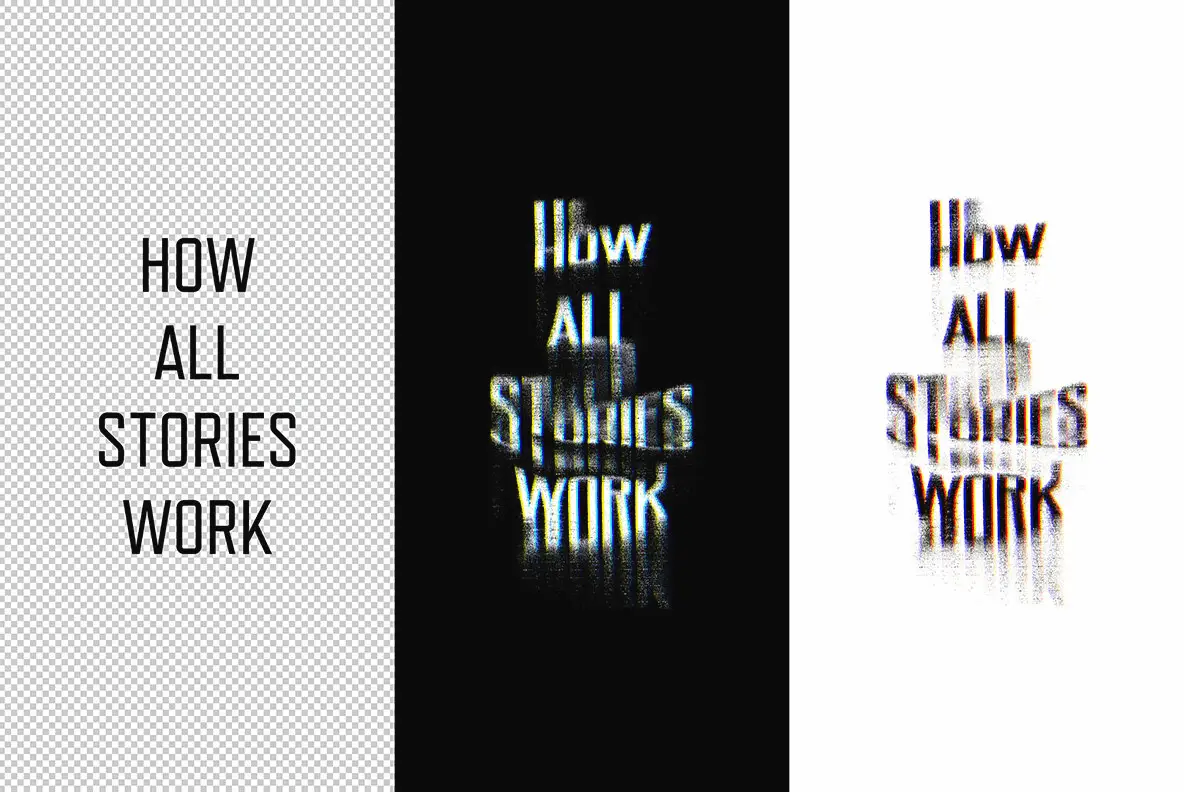 Distortion Text Effects Collection - YouWorkForThem