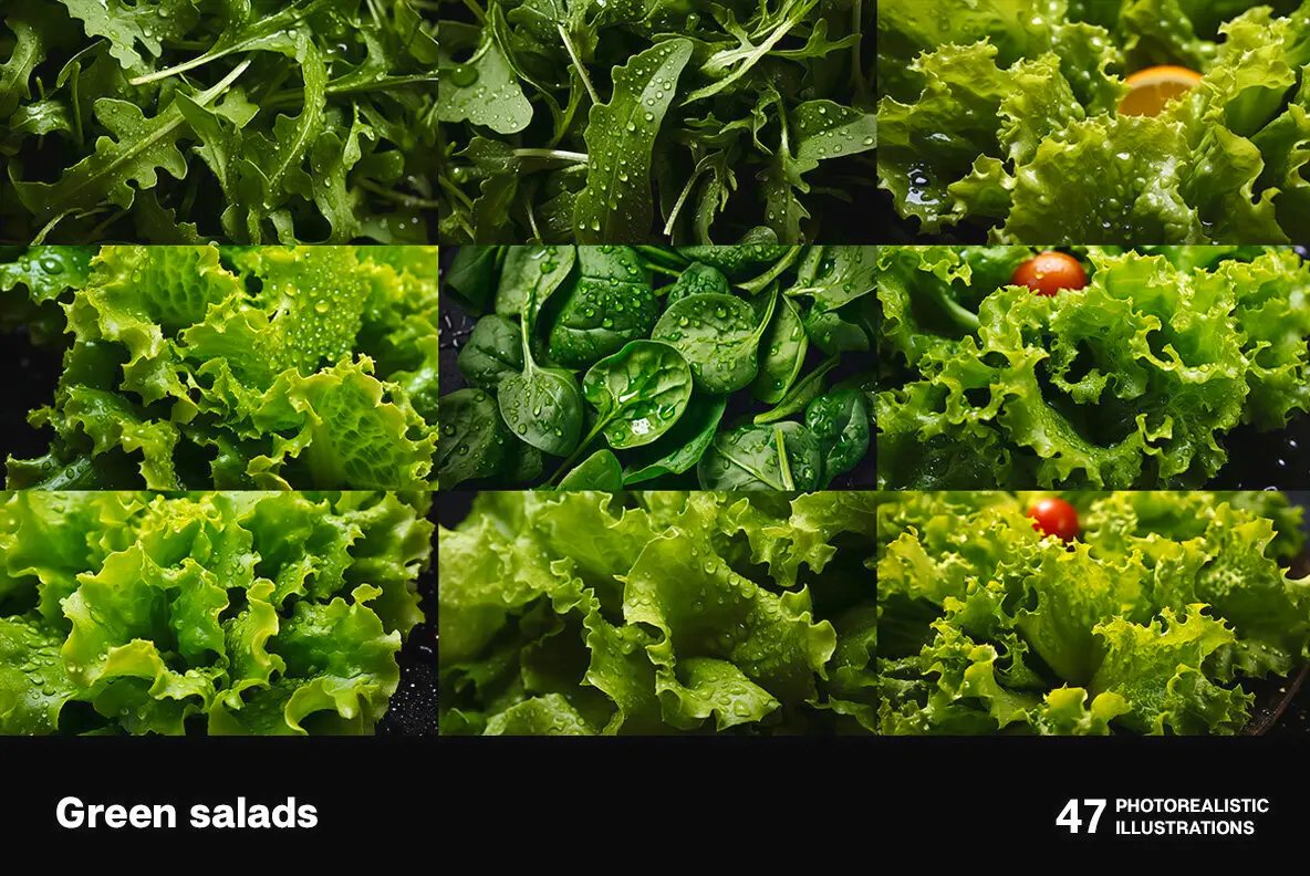 Green Salads Graphics - YouWorkForThem