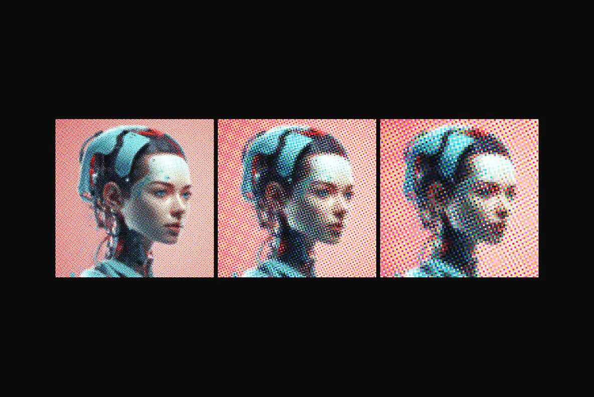 Colorful Pixels Photo Effect - YouWorkForThem