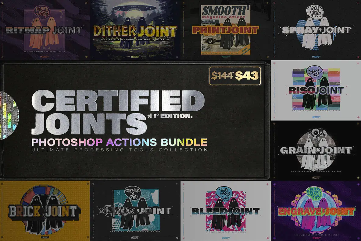 Certified Joints Photoshop Actions Bundle - YouWorkForThem