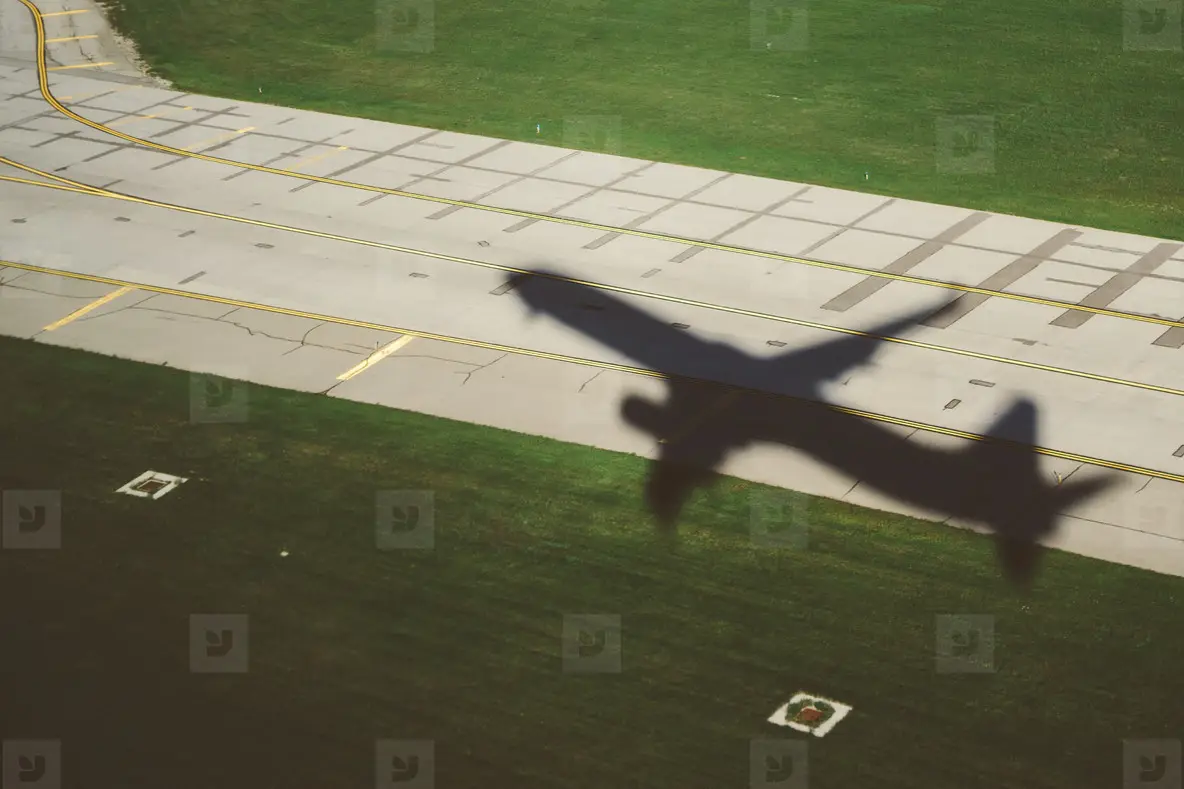 Airplane Takeoff Shadow Photo (111730) - YouWorkForThem